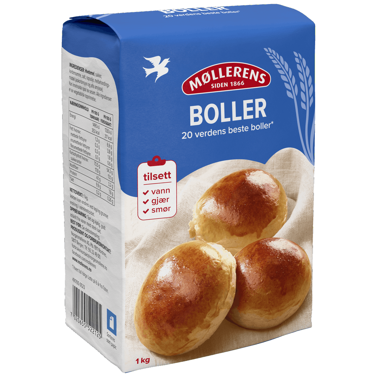 Møllerens Verdens beste* Boller - Norgesmøllene