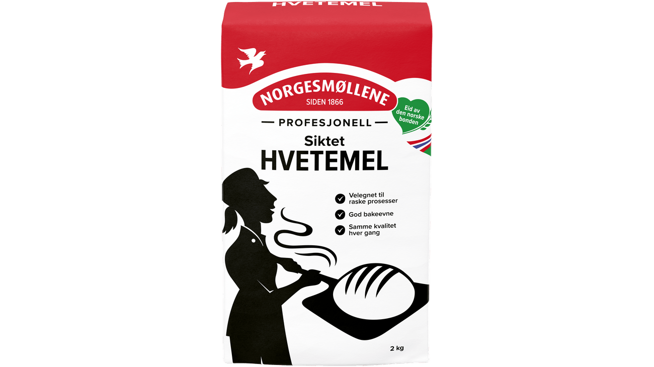 Norgesmøllene Hvetemel siktet Profesjonell - Norgesmøllene