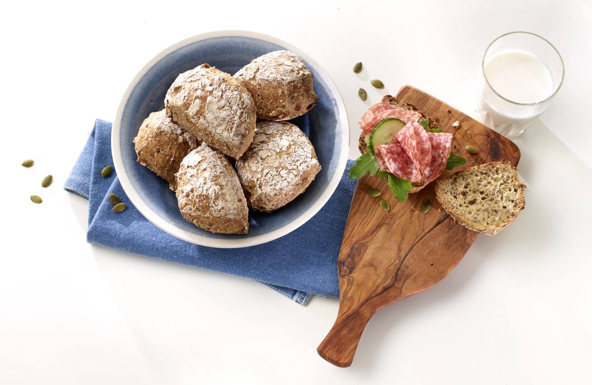 Grove rundstykker, glutenfri - Norgesmøllene